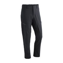 Outdoorhose Maier Sports "Naturno Air M", Herren, Gr. 24, Kurzgr&ouml;&szlig;en, blau (schwarz), 91% Polyamid, 9% Elasthan, Hosen Outdoorhose, Herren Wanderhose, lange Outdoor-Hose, Trekkinghose