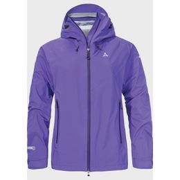 Sch&ouml;ffel Outdoorjacke SCH&Ouml;FFEL "Jacket Style Blaueis WMS", Damen, Gr. 38, lila (3805, lila), Oberstoff: Aussenseite: 100% Nylon, Innenseite: 100% Polyester; (Membran: Polyurethan), regular fit, hoch geschlossener Ausschnitt, Jacken Outdoorjacke