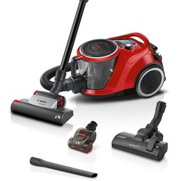 Bosch Bodenstaubsauger "Serie 6 ProAnimal BGC41PET, ideal f&uuml;r Tierhaare, Hygiene-Filter", rot (tornadorot, schwarz), B:32,4cm H:26,7cm T:47,7cm, Bodenstaubsauger, 10 Jahre Motorgarantie, f&uuml;r Parkett/Teppich/Fliesen, Turbo-D&uuml;se, rot, Bodenstaubsauger
