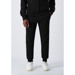 Jogginghose Champion "ICONS Terry Straight Hem Pants", Herren, Gr. M, N-Gr, nbk, Obermaterial: 67% Baumwolle, 33% Polyester, Hosen Jogginghose, sportlicher Stil, bequeme Passform, gerader Saum