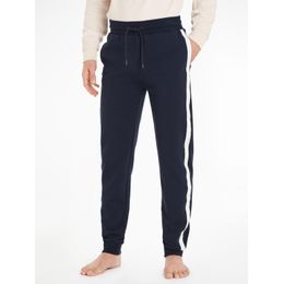 Jogginghose "HWK TRACK PANT", Herren, Gr. M (50), N-Gr, blau (desert sky), Sweatware, Obermaterial: 100% Baumwolle, Tommy Hilfiger Underwear, kontrastfarbene Details, normal kn&ouml;chellang, Hosen Jogginghose, mit Logo-Seitenstreifen