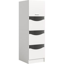 W&auml;scheschrank Welltime "FALAS, TOPSELLER, H&ouml;he 195 cm, 4 Klappen, W&auml;scheorganizer", wei&szlig; nb, B:60cm H:195cm T:68cm, Holzwerkstoff, Schr&auml;nke, W&auml;scheschrank, Universalschrank, Mehrzweckschrank, Badezimmer, Hauswirtschaftsschrank