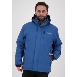 Winterjacke DEPROC Active "MONTREAL MEN", Herren, Gr. S (48), blau (navy), 96% Polyester; 4% Elasthan, Windstopperb&uuml;ndchen mit Daumenl&ouml;chern,mit Schneefang,mit verstellbarem Klettverschluss, Jacken Winterjacke, auch in Gro&szlig;en Gr&ouml;&szlig;en erh&auml;ltlich