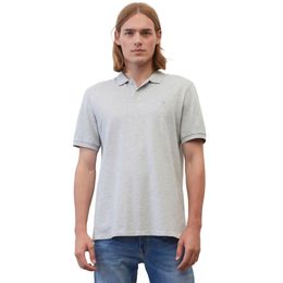 Marc O'Polo Poloshirt MARC O'POLO, Herren, Gr. S, grau (iron grau melange), Piqu&eacute;, Obermaterial: 100% Baumwolle, Shirts Poloshirt