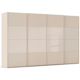 Schwebet&uuml;renschrank Rauch "Kleiderschrank Schrank Garderobe Schlafzimmerschrank SCALE-FYRA", beige (champagner, glas champagner), B:360cm H:223cm T:68cm, Holzwerkstoff, Schr&auml;nke, Schwebet&uuml;renschrank, edle T&uuml;ren viergeteilt Glas matt/gl&auml;nzend viele Farben MADE IN GERMANY