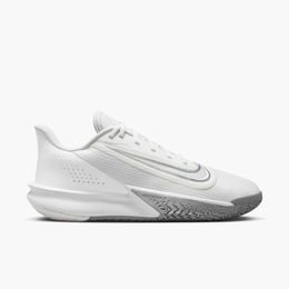 Basketballschuh Nike "PRECISION VII", Herren, Gr. 47,5, wei&szlig; (summit wei&szlig;, metallic silber), Synthetik, Textil, Schuhe Basketballschuh