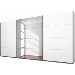 Schwebet&uuml;renschrank Rauch "Dobene", wei&szlig;, B:360cm H:210cm T:62cm, Holzwerkstoff, Schr&auml;nke, Schwebet&uuml;renschrank, inkl. Schubkasteneinsatz und Einlegeb&ouml;den