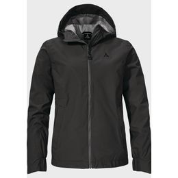 Sch&ouml;ffel Outdoorjacke SCH&Ouml;FFEL "Jacket Style Bohorok WMS", Damen, Gr. 48, schwarz (9990, schwarz), Oberstoff: 100% Polyester; (Membran: Thermoplastisches Polyurethan); Futter: 100% Polyester, regular fit, hoch geschlossener Ausschnitt, Jacken Outdoorjacke