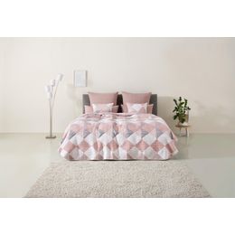 Tagesdecke OTTO HOME "Maris", rosa, B:250cm L:240cm, Baumwolle, Polyester, Tagesdecken, Tagesdecke, Tagesdecke im Landhausstil, f&uuml;r Kinder und Erwachsene