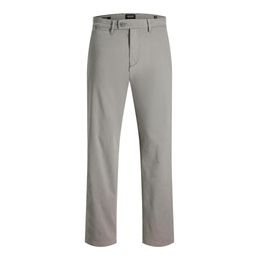 Jack & Jones Chinohose JACK & JONES "JPSTKANE HANK CHINO BF", Herren, Gr. 32, L&auml;nge 34, charcoal gray, Web, Obermaterial: 73% Baumwolle, 24% Polyester, 3% Elasthan, unifarben, relaxed fit kn&ouml;chellang, Hosen Chinohose