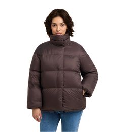 Daunenjacke Jack Wolfskin "ICY HILL JKT W RDS", Damen, Gr. XL, peat, Obermaterial: 100% Polyamid. Futter: 100% Polyester. Wattierung: 90% Entendaune, 10% Federn, normal, Jacken Daunenjacke, mit Entendaunen-Isolierung, Dropped-Shoulder-Schnitt