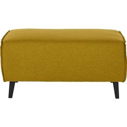 Hocker DOMO collection "Amora", gelb, B:97cm H:47cm T:66cm, Hocker, Hocker, mit Federkern
