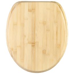 WC-Sitz Sanilo "Bambus", holzfarben, B:37,7cm L:47cm, WC-Sitze, WC-Sitz