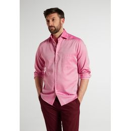 Langarmhemd Eterna "MODERN FIT", Herren, Gr. 45, Normalgr&ouml;&szlig;en, pink, 100% Baumwolle, tailliert, Manschette, Hemden Langarmhemd, NON IRON (b&uuml;gelfrei)