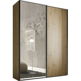 Schwebet&uuml;renschrank STAUD "Sinfonie Plus, edles Design in hochwertiger Qualit&auml;t, Made in Germany", artisan eiche, B:200cm H:222cm T:68cm, Holzwerkstoff, Schr&auml;nke, Schwebet&uuml;renschrank, Mit Spiegelt&uuml;re und vier verschiedenen Ausstattungsvarianten