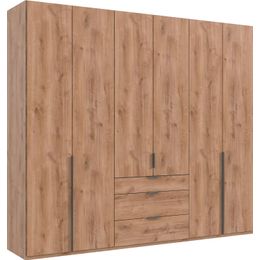 Kleiderschrank wimex "New York", braun (plankeneichefarben), B:270cm H:236cm T:58cm, Schr&auml;nke, Kleiderschrank, wahlweise 208 oder 236cm hoch
