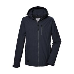 G.I.G.A. by Killtec Softshelljacke "GS 82 MN SFTSHLL JCKT", Herren, Gr. 4XL, blau (navy), Oberseite: 100% Polyester;R&uuml;ckseite: 100% Polyester;Futter: 100% Polyester, G.I.G.A. DX BY KILLTEC, Jacken Softshelljacke, Wasserabweisende, winddichte Herrenjacke mit abnehmbarer Kapuze