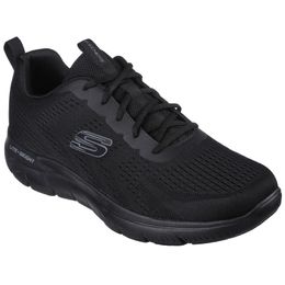 Sneaker Skechers "SUMMITS-TORRE", Herren, Gr. 40, schwarz (schwarz uni), Textil, Schuhe Sneaker, Freizeitschuh, Trainingsschuh, Schn&uuml;rschuh mit Memory Foam