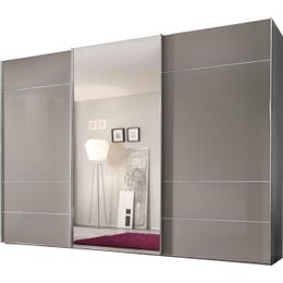 Schwebet&uuml;renschrank STAUD "Sonate Lucca mit Spiegel, Made in Germany", saphirglas, B:249cm H:240cm T:68cm, Holzwerkstoff, Schr&auml;nke, Schwebet&uuml;renschrank, Mit vier verschiedenen Ausstattungsvarianten