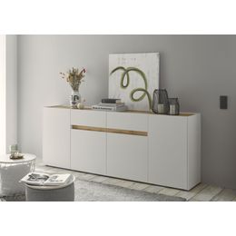 Sideboard Home Affaire "City/Giron, moderner Schrank, Kommode, Stauraumschrank", wei&szlig;, B:223,5cm H:84cm T:40cm, FSC-zertifizierter Holzwerkstoff, Sideboards, Sideboard, zeitlos, modern, ausreichend Stauraum, vielseitig einsetzbar