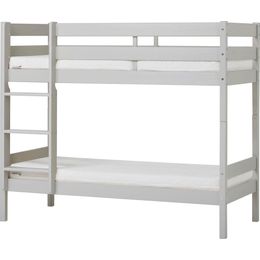 Etagenbett Hoppekids "ECO Comfort Kinderbett 90x200 oder 70x160 aus Massivholz in 4 Farben", grau, B:81cm H:140cm L:166cm, Etagenbetten, Etagenbett, T&Uuml;V, FSC und Nordisches Umweltzeichen &ndash; wahlweise mit Matratzen