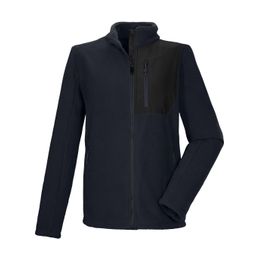 Fleecejacke Killtec "KOW 105 MN FLC JCKT", Herren, Gr. L, schwarz, Obermaterial: 100% Polyester;Obermaterial 2: 100% Polyester;Futter: 100% Polyester, Jacken Fleecejacke, Sherpa Fleecejacke: warm, bequem, Kinnschutz, verschlie&szlig;bare Taschen