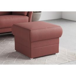 Hocker DOMO collection "Pina, kompakt und bequem", lila (beere), B:59cm H:46cm T:59cm, 95% Polyester, 5% Polyamid, Hocker, Hocker, Passender Hocker zur Serie