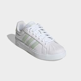 Sneaker adidas Sportswear "STREETTALK", Damen, Gr. 40,5, cloud wei&szlig;, linen gr&uuml;n, ftwr wei&szlig;, Synthetik, Schuhe Sneaker, inspiriert vom Design des adidas Superstar