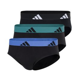 Slip adidas Sportswear "Active Flex Cotton", Herren, Gr. M, 907, sonstiges, Single Jersey, Obermaterial: 95% Baumwolle, 5% Elasthan, unifarben mit Farbeinsatz, k&ouml;rpernah, Unterhosen Slip, elastisch, Logo-Bund, scheuerfreies Tragegef&uuml;hl, ohne Eingriff