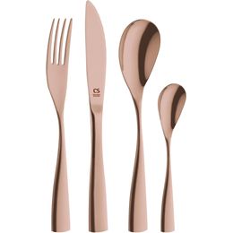 CS SOLINGEN Besteck-Set CARL SCHMIDT SOHN "Bocholt", rosa (ros&eacute;goldfarben), 24 Stk., Edelstahl, Essbesteck-Sets, Besteck-Set, hochwertige PVD-Beschichtung