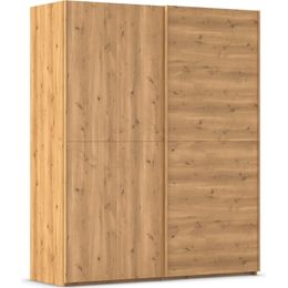 Schwebet&uuml;renschrank Rauch "Kleiderschrank Schrank Garderobe Schlafzimmerschrank SCALE-WOOD", braun (asteiche massiv, griffleisten asteiche), B:181cm H:223cm T:68cm, Holz teilmassiv, Schr&auml;nke, Schwebet&uuml;renschrank, senkrecht geteilte T&uuml;ren in robuster massiver Asteiche MADE IN GERMANY