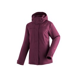 Winterjacke Maier Sports "Lisbon", Damen, Gr. 36, rot (bordeaux), 100% Polyester, Jacken Winterjacke, warme Damen Jacke, wattierte Regenjacke, wasserdicht + atmungsaktiv