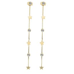 Adelia&acute;s Paar Ohrstecker ADELIA&acute;S "Damen Ohrringe &iquest; Ohrstecker aus Edelstahl mit Strass Steinchen", gold, Ohrringe, Damen, Edelstahl, Paar Ohrstecker
