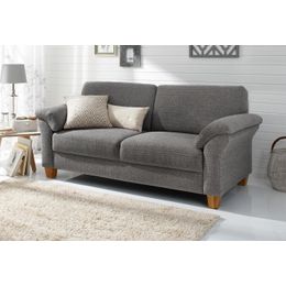 3-Sitzer Home Affaire "Borkum, B: 186cm", grau, B:186cm H:87cm T:88cm, Struktur (100% Polyester);Luxus-Microfaser ALTARA NUBUCK (100% Polyester);MELROSE (100% Polyester);Luxus-Microfaser Toro (100% Polyester), Sofas, 3-Sitzer, mit Federkern