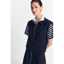 Jerseyweste RICHROYAL, Damen, Gr. S, midnight blau, Jersey, Obermaterial: 71% Polyester, 23% Viskose, 6% Elasthan, gerade normal, Westen Jerseyweste, Jersey, mit Metallrei&szlig;verschluss