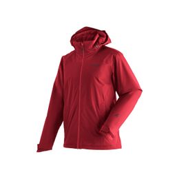 Regenjacke Maier Sports "Metor Therm Rec M", Herren, Gr. 62, rot, 100% Polyester, Rundhals, Jacken Regenjacke, warme Herren Jacke mit Kapuze, Winterjacke wasserdicht atmungsaktiv