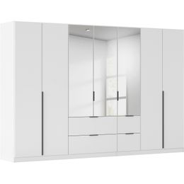 Dreht&uuml;renschrank OTTO HOME "Kleiderschrank Schrank Garderobe AGORDO mit Dekor- oder Hochglanzfront", wei&szlig; (alpinwei&szlig;), B:315cm H:229cm T:54cm, Holzwerkstoff, Schr&auml;nke, Dreht&uuml;renschrank, mit Au&szlig;enschubk&auml;sten, in 7 Breiten und 2 H&ouml;hen MADE IN GERMANY