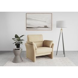 Sessel DOMO collection "Pina elegant und zeitloser Clubsessel, bequemer Cocktailsessel", beige, B:99cm H:95cm T:88cm, Sessel, Sessel, Hoher Sitzkomfort, Feinstruktur, beige