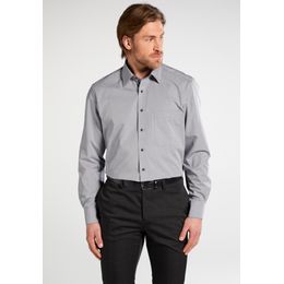 Langarmhemd Eterna "COMFORT FIT", Herren, Gr. 40, Normalgr&ouml;&szlig;en, grau, 100% Baumwolle, normal, Manschette, Hemden Langarmhemd, NON IRON (b&uuml;gelfrei)