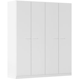 Dreht&uuml;renschrank Rauch "Kleiderschrank Schrank Garderobe TOPSELLER OTELI inkl. Inneneinteilung", wei&szlig; (alpinwei&szlig;), B:181cm H:210cm T:54cm, Holzwerkstoff, Schr&auml;nke, Dreht&uuml;renschrank, mit zus&auml;tzlichen Einlegeb&ouml;den, optional mit Spiegel MADE IN GERMANY