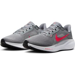 Laufschuh Nike "AIR ZOOM PEGASUS 41", Herren, Gr. 41, cool grau, bright crimson, wolf grau, Textil, Schuhe Laufschuh