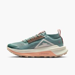Laufschuh Nike "W ZOOMX ZEGAMA TRAIL 2", Damen, Gr. 42, gr&uuml;n (cannon, soft pearl, orange chalk), Synthetik, Textil, Schuhe Laufschuh