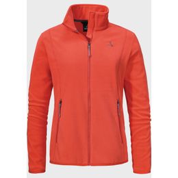 Sch&ouml;ffel Fleecejacke SCH&Ouml;FFEL "Fleece Jk Style Ash WMS", Damen, Gr. 42, rot (2030, rot), Oberstoff: 100% Polyester, regular fit, hoch geschlossener Ausschnitt, Jacken Fleecejacke