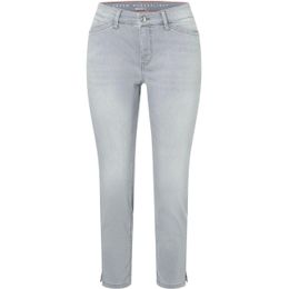 7/8-Jeans MAC "Dream Summer", Damen, Gr. 32, L&auml;nge 26, authentic light grau used, Denim/Jeans, Obermaterial: 75% Baumwolle, 12% Modal, 9% Polyester, 4% Elasthan, figurbetont kn&ouml;chelfrei, Jeans 7/8-Jeans, verk&uuml;rzt mit Schlitz am Saum