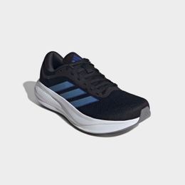Laufschuh adidas Performance "RESPONSE RUNNER 2", Gr. 38, core schwarz, lucid blau, flash aqua, Synthetik, Textil, Schuhe Laufschuh