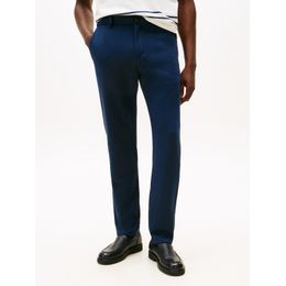 Stoffhose Tommy Hilfiger "HARLEM TWO TONE", Herren, Gr. 32, L&auml;nge 32, desert sky, Web, Obermaterial: 100% Baumwolle, Hosen Stoffhose, Pique, tapered fit
