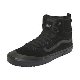 Sneaker Vans "ASHWOOD HI VansGUARD", Herren, Gr. 42, schwarz, schwarz, Leder, Synthetik, Schuhe Sneaker