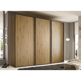 Schwebet&uuml;renschrank STAUD "Sinfonie Plus, edles Design in hochwertiger Qualit&auml;t, Made in Germany", artisan eiche, B:298cm H:222cm T:68cm, Holzwerkstoff, Schr&auml;nke, Schwebet&uuml;renschrank, Mit vier verschiedenen Ausstattungsvarianten