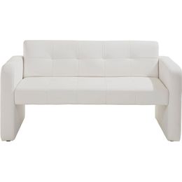 2-Sitzer exxpo - SOFA FASHION "Barista, modern und bequem, hoher Sitzkomfort", wei&szlig;, B:162cm H:82cm T:68cm, Sofas, 2-Sitzer, moderne Sitz- und R&uuml;ckenverarbeitung, frei im Raum stellbar
