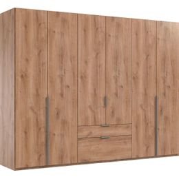 Kleiderschrank wimex "New York", braun (plankeneichefarben), B:270cm H:208cm T:58cm, Schr&auml;nke, Kleiderschrank, wahlweise 208 oder 236cm hoch